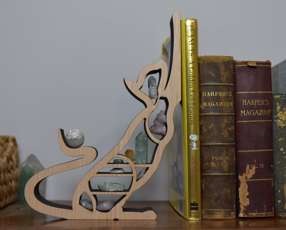 *Made To Order* Unfinished Cat Stretching Book Ends And Corner Display ...