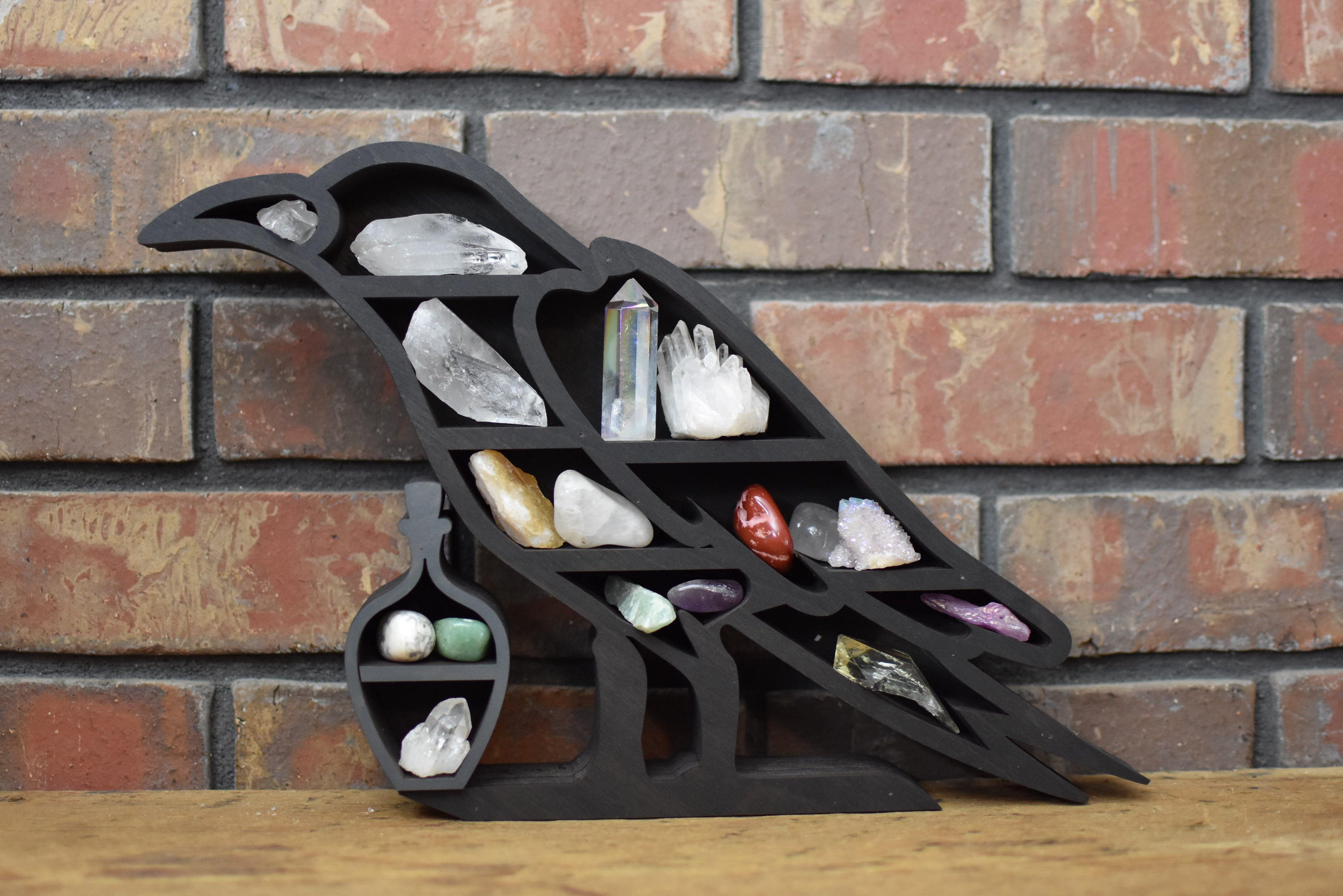 *Made To Order * Crow Bottle Shelf and Wood Carving — J DREW ...