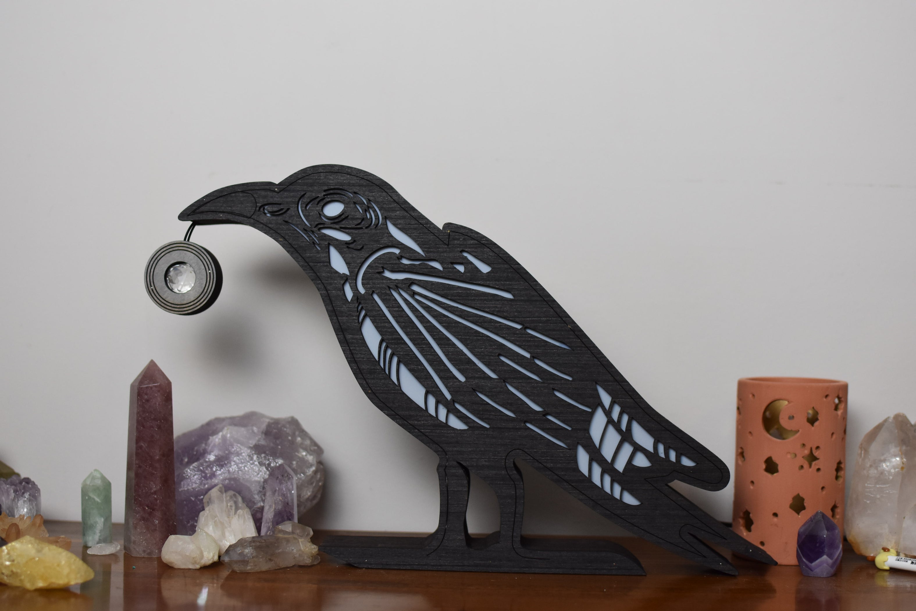 *Made To Order* Treasure Crow - Luminous Lamp — J DREW Fabrication & Design
