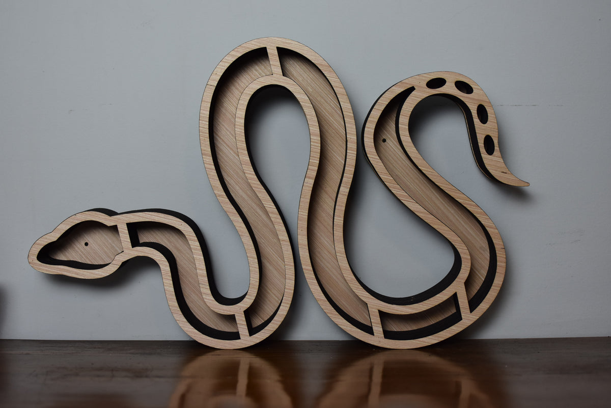 *Made To Order* Unfinished XL Snake Shelf — J DREW Fabrication & Design