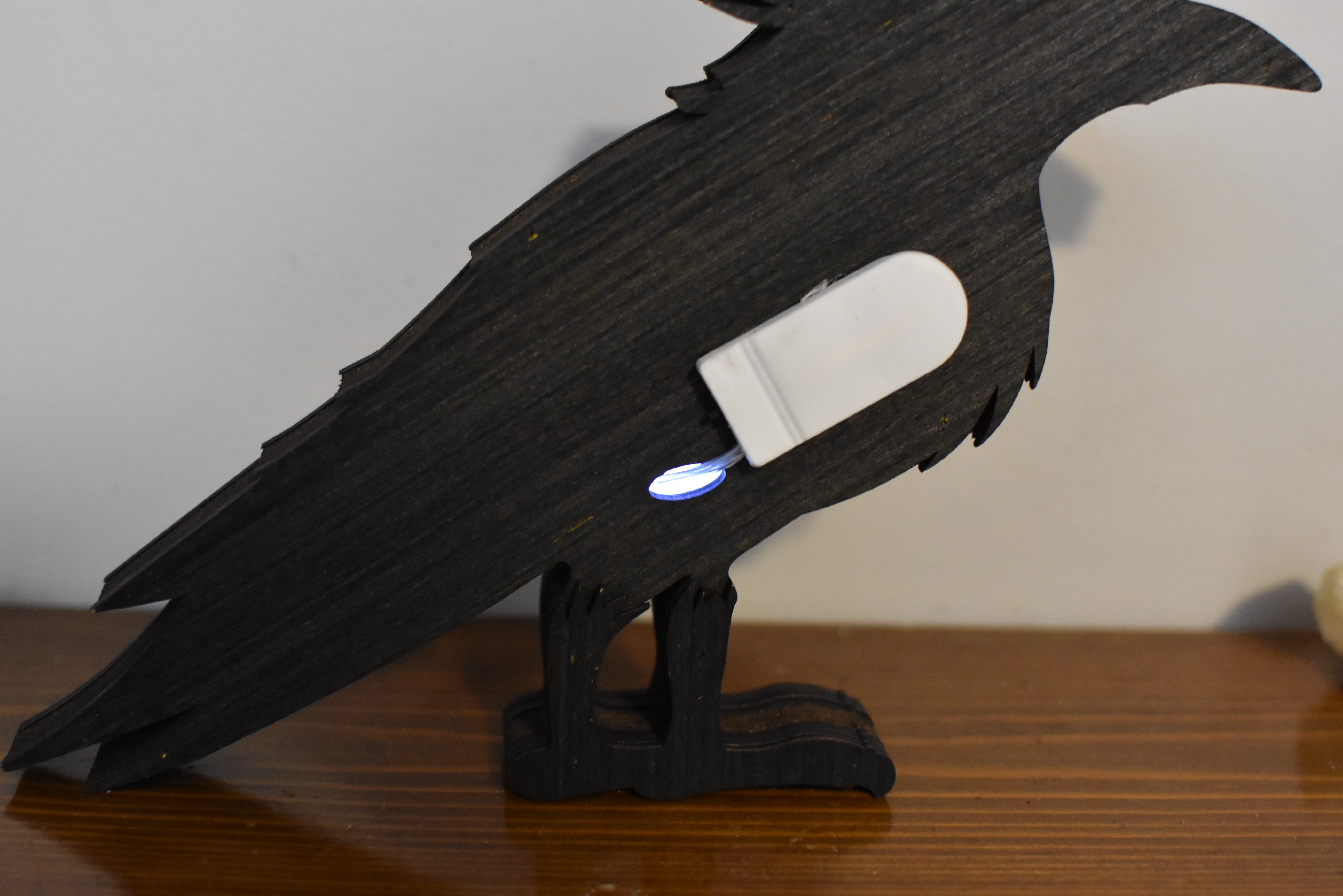 Petite Lighted Crow Friend — J DREW Fabrication & Design