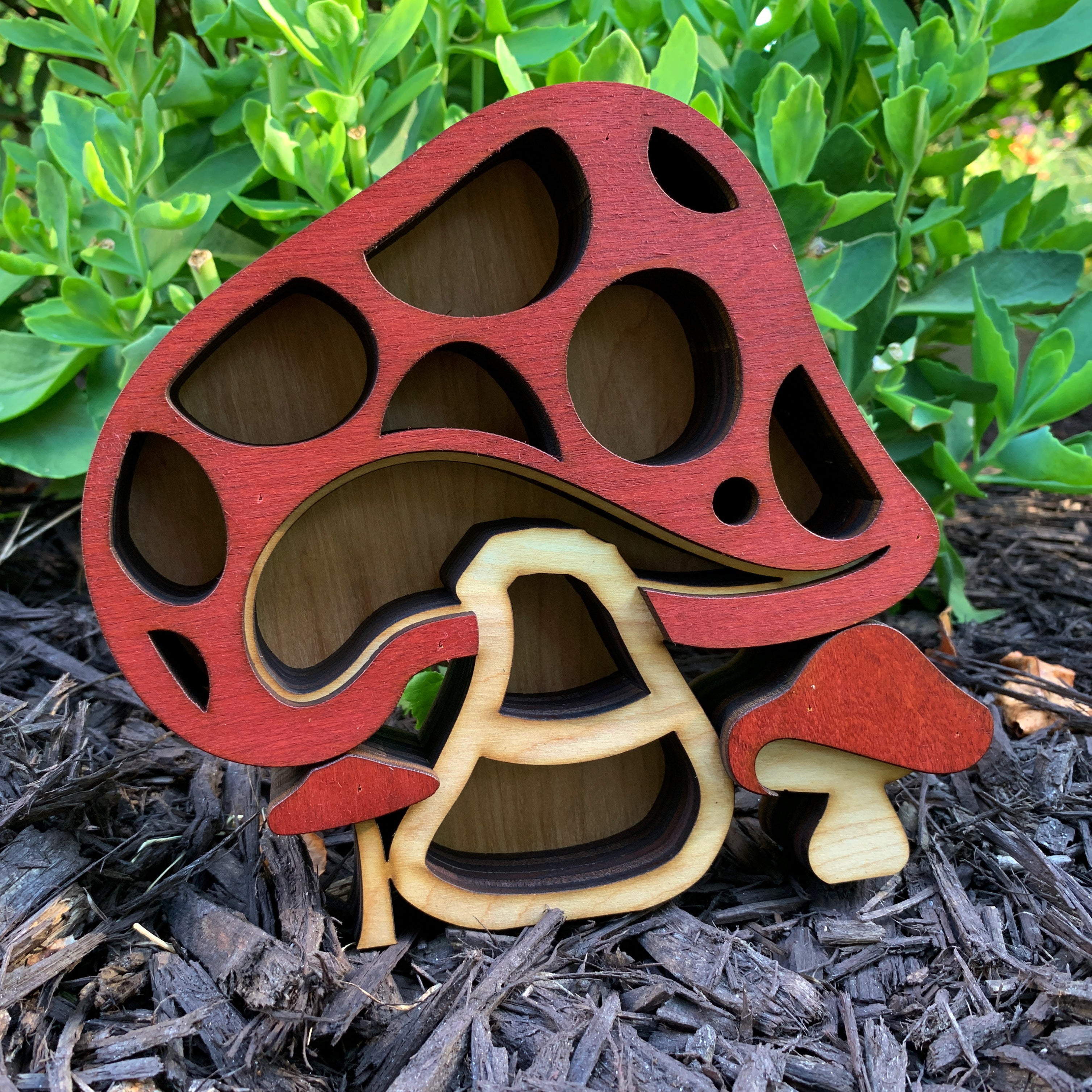 *Made To Order* Mushlings v.4 Petite Wood Carving and Crystal Mushroom ...