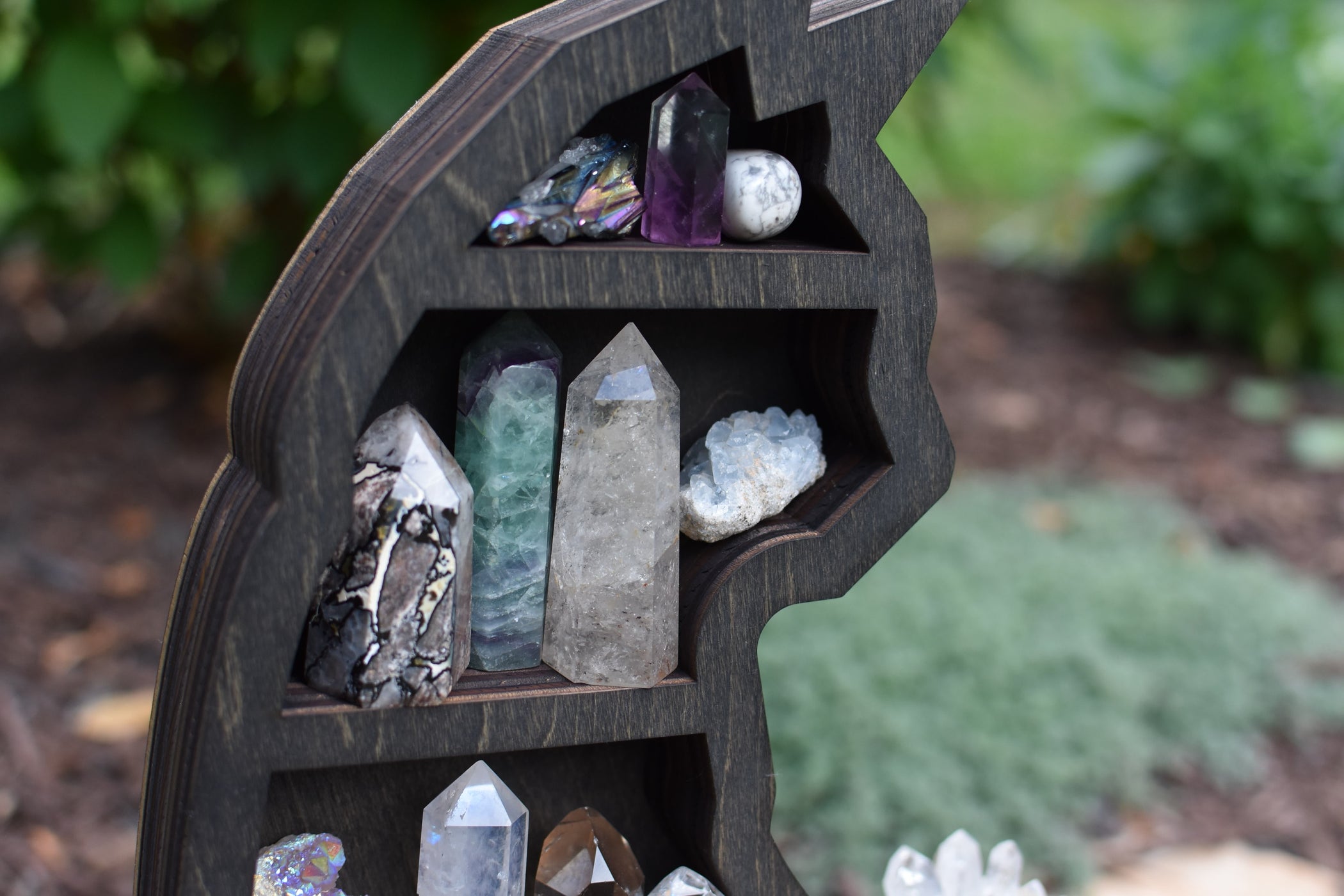 *Made To Order* Brown Sitting Cat Shaped Crystal Shelf — J DREW ...