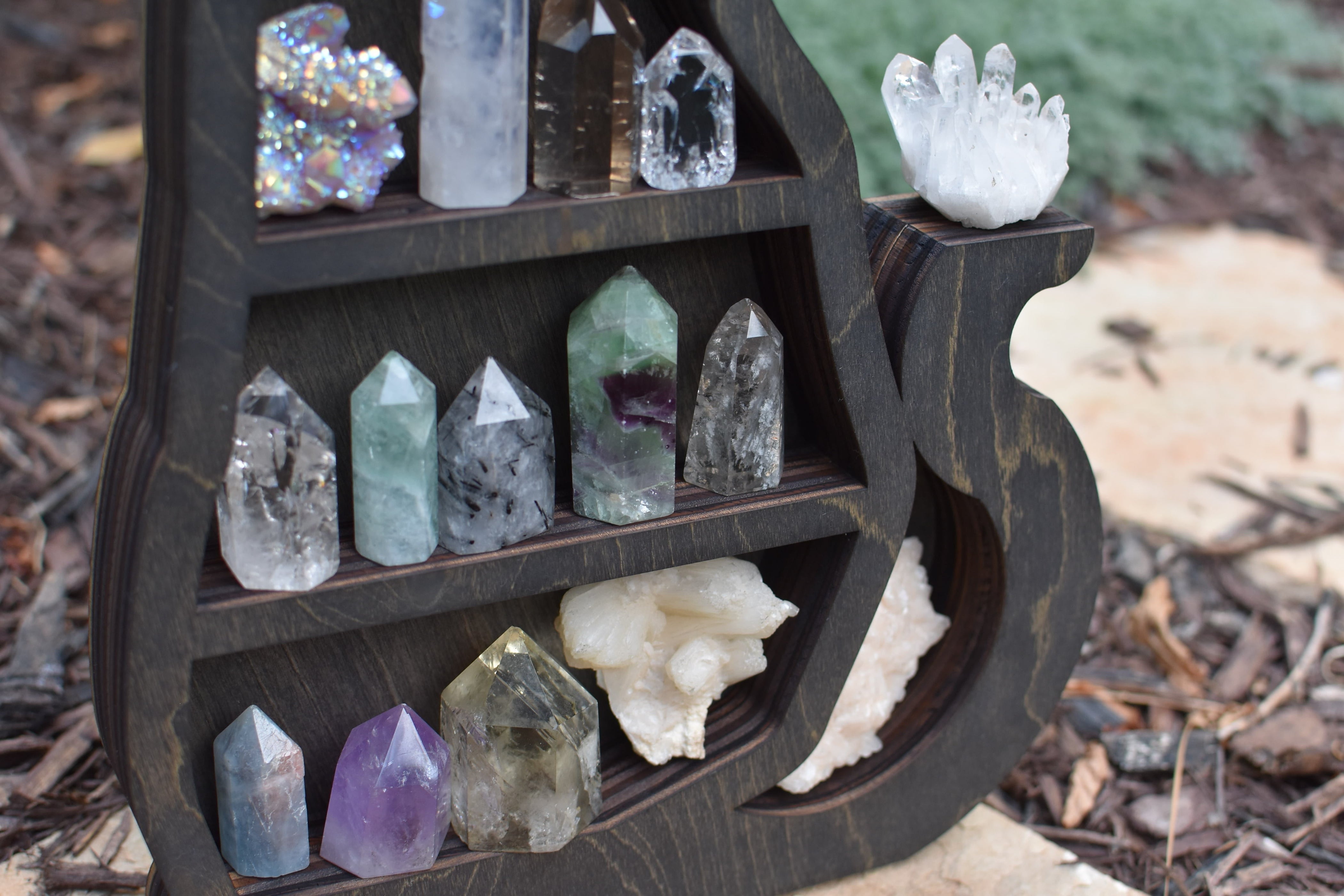*Made To Order* Brown Sitting Cat Shaped Crystal Shelf — J DREW ...