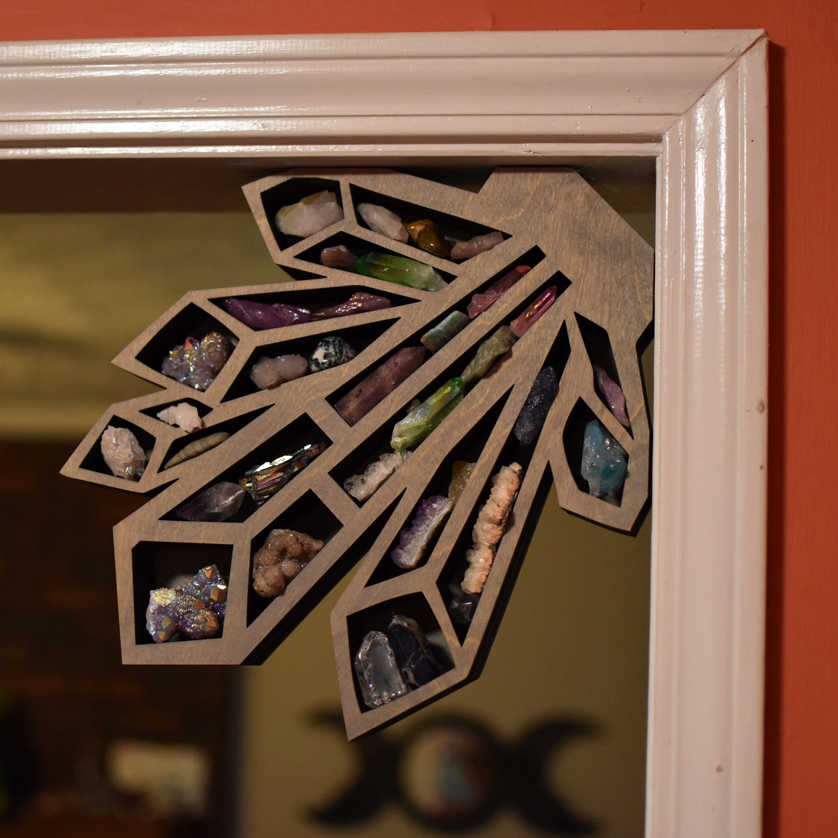 *Made To Order* Grey Crystal Corner Crystal Shelf or Display — J DREW ...