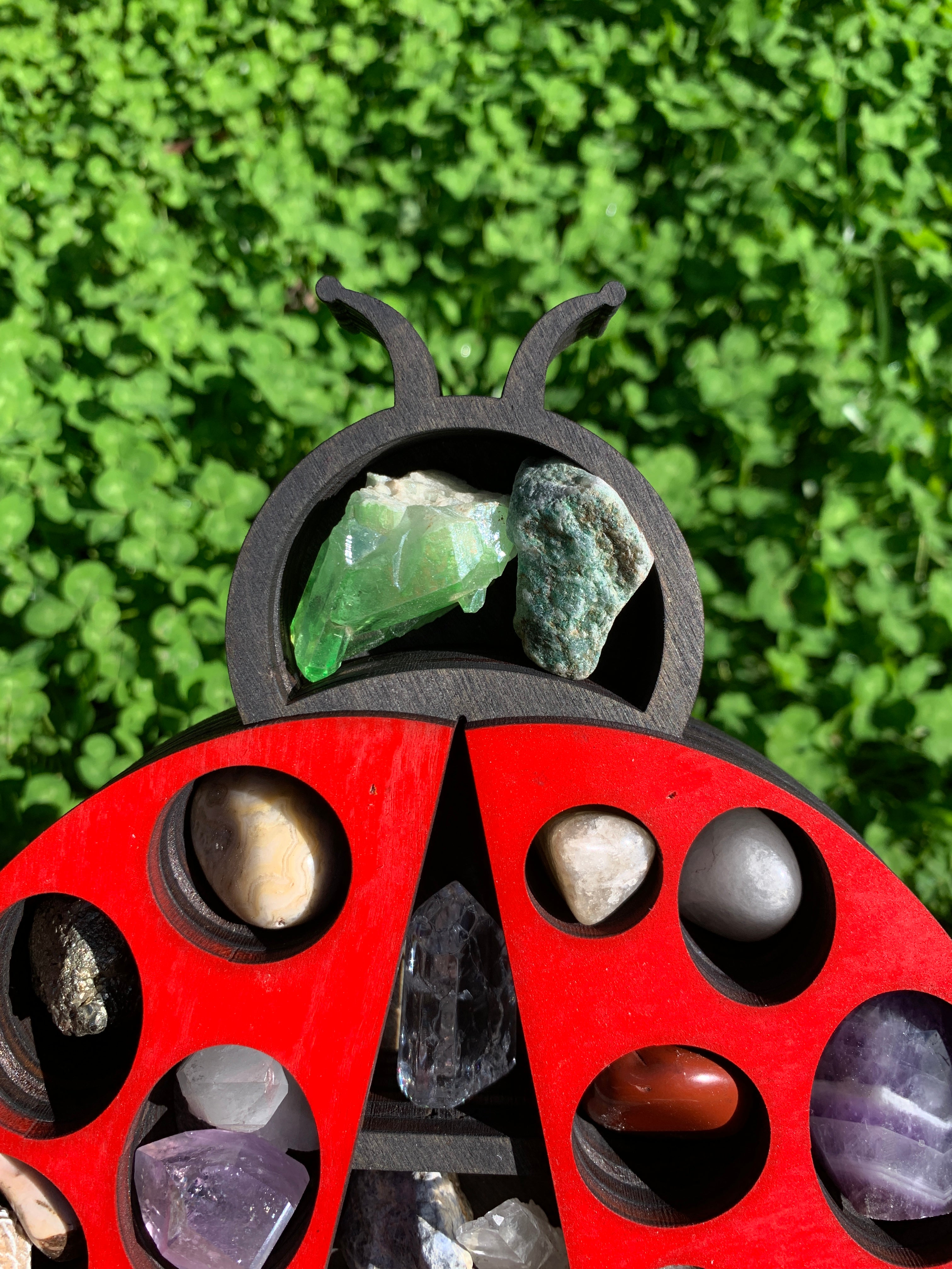 *Made To Order* Baby Ladybug Wood Carving and Crystal Shelf — J DREW ...